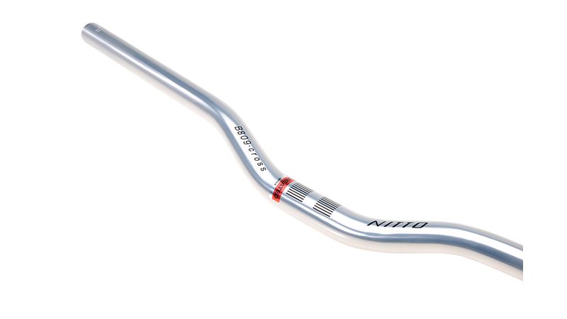 Nitto B809AA HT Alloy Riser Handlebar - Silver | Nitto B809AA HT Alloy Riser Handlebar - Silver |