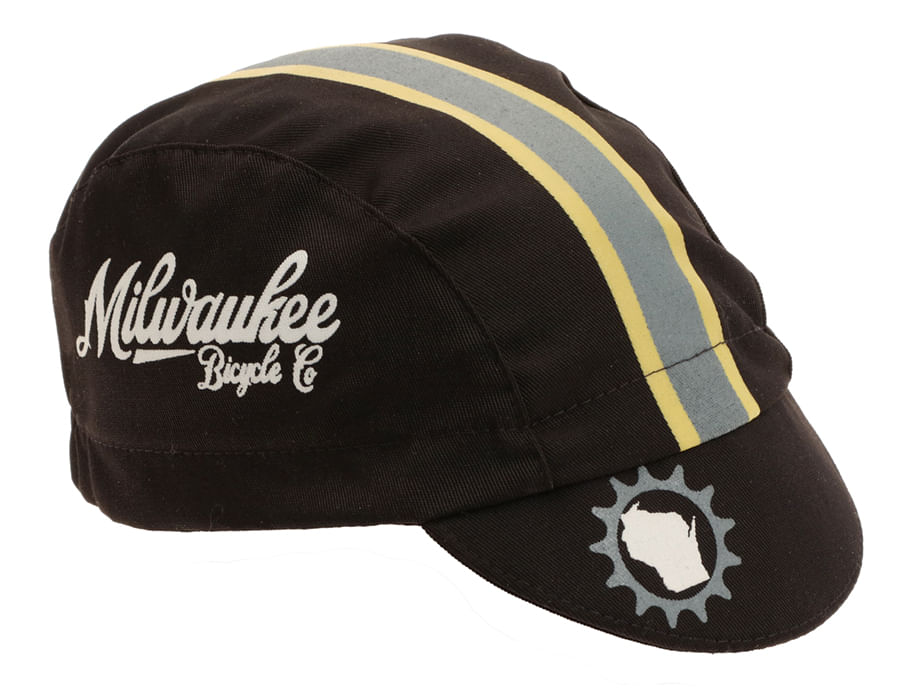 Milwaukee Bicycle Co. Cycling Cap - Black/Stripe | FastStore PDP