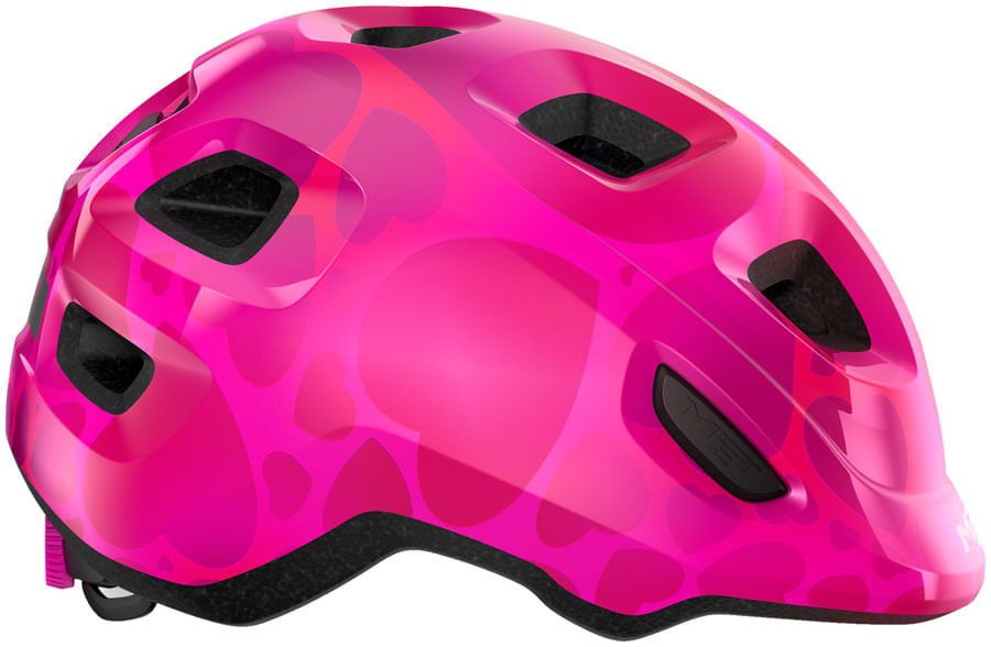 MET Helmets Hooray MIPS Child Helmet - Pink Hearts, X-Small, 46-52cm | FastStore PDP