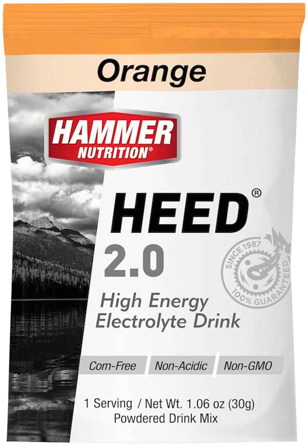 Hammer Nutrition HEED 2.0 High Energy Electrolyte Drink - Orange, 12 ...